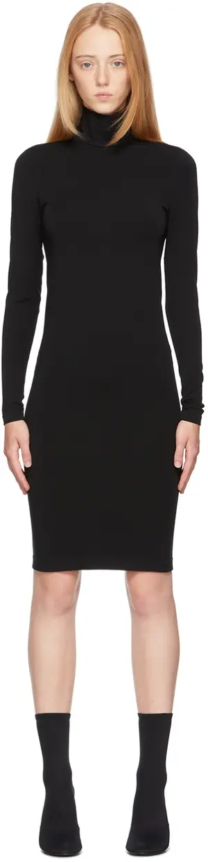 Wolford Wolford Black Aurora Turtleneck Dress - 7005 Black
