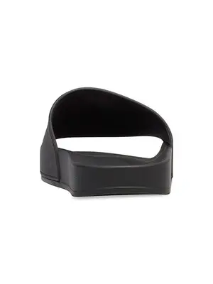 Balenciaga Pool Slide Sandals - Black White