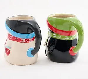TEMP-TATIONS Holiday Set Of Figural Character Mugs