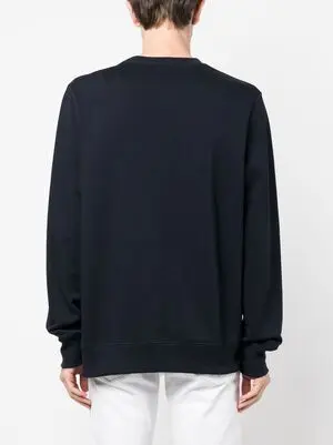 Paul Smith Zebra-patch Organic Cotton Sweatshirt - Blue
