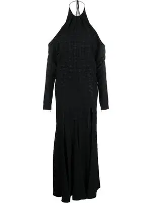 Philosophy Di Lorenzo Serafini Halterneck Maxi Dress - Black