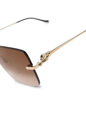 Cartier Rimless Square-frame Sunglasses