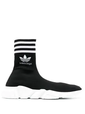 Balenciaga X Adidas Speed High-top Sneakers - Black