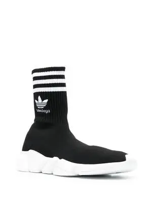 Balenciaga X Adidas Speed High-top Sneakers - Black