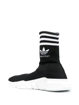 Balenciaga X Adidas Speed High-top Sneakers - Black