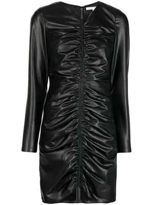 Veronica Beard Bernadette Draped Mini Dress