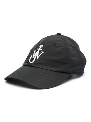 JW Anderson Anchor Logo-embroidered Baseball Cap - Black