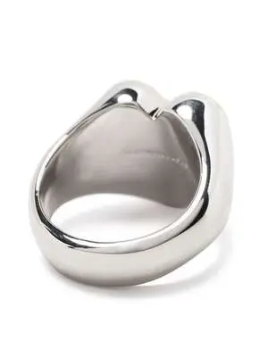 AMBUSH Engraved-logo Heart Ring