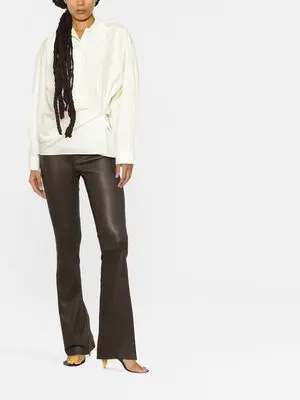 ARMA Flared Leather Trousers