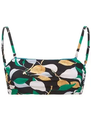 La DoubleJ Reversible Bandeau Bikini Top - Black