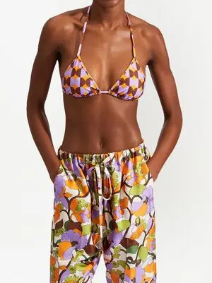 La DoubleJ Triangle Bikini Top - Orange