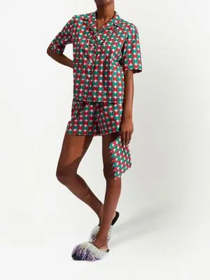 La DoubleJ Geometric-print Pajama Set