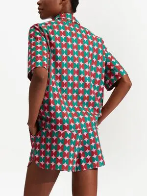 La DoubleJ Geometric-print Pajama Set