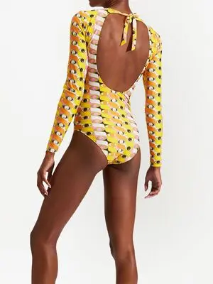 La DoubleJ Surf Long-sleeved Swimsuit - Yellow