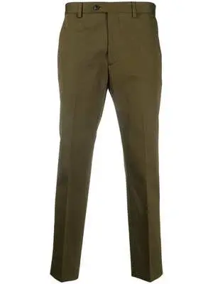 DELL'OGLIO Cropped Leg Trousers - Green