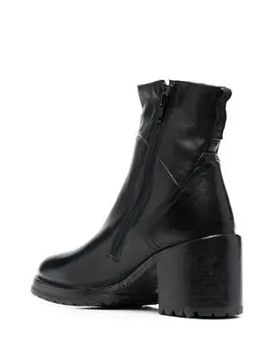 Moma 80mm Heeled Leather Ankle Boots