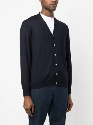 Fedeli Wool Button-fastening Cardigan