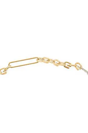 Givenchy G Link Mixed Necklace In Metallic Silver,metallic Gold
