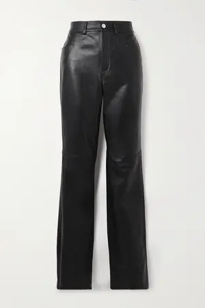 WANDLER Aster Leather Straight-leg Pants