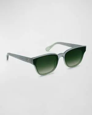 Krewe Webster Mixed-media Sunglasses - Tide