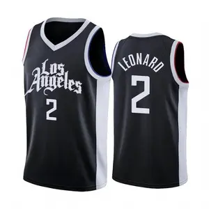 SHESHOW Men's La Clippers Kawhi Leonard 2# City Edition Jersey - Black