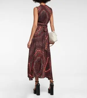 Altuzarra Penny Printed Midi Dress - Black