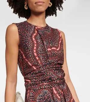 Altuzarra Penny Printed Midi Dress - Black