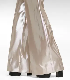 Altuzarra Metallic High-rise Wide-leg Pants