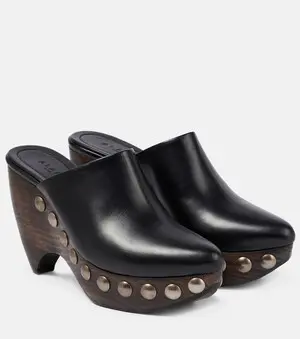 Alaia Heeled Mules Clogs For Women