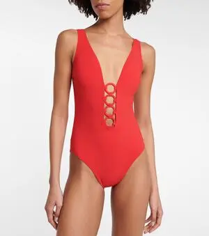 KARLA COLLETTO Morgan V-neck One-piece Swimsuit