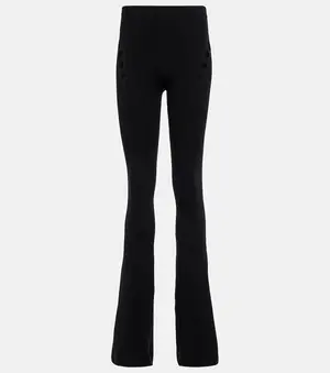 JEAN PAUL GAULTIER Cutout High-rise Flared Wool Pants