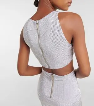 Balmain Embellished Bralette - Silver
