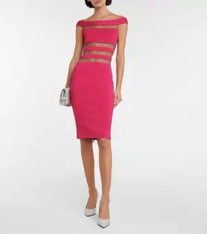 Balmain Off-shoulder Mini Dress