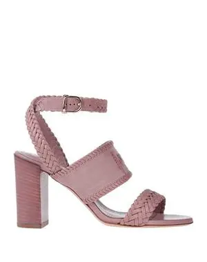 TOD'S Sandals In Leather And Suede With Block Heel - Pink