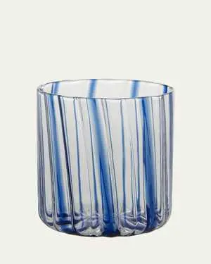 TUTTOATTACCATO Striped Glass - Blue