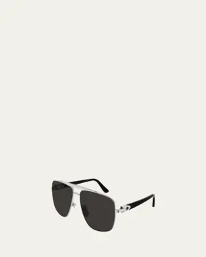 Cartier C-logo Aviator Sunglasses