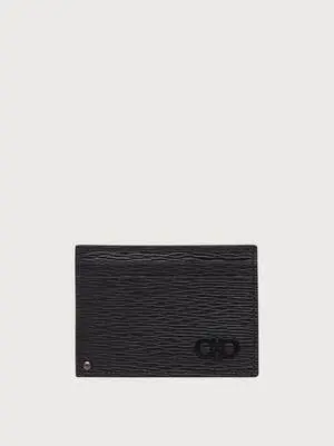 FERRAGAMO Gancini Card Holder - Black