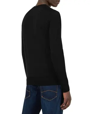 Emporio Armani Armani Wool Slim Fit Crewneck Sweater - Nero