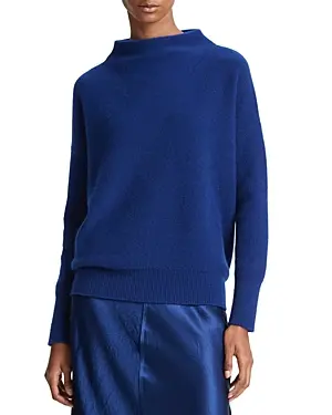 Vince Boiled Cashmere Funnel Neck Sweater Caspian