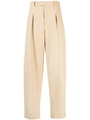 Wardrobe.NYC Wide-leg Dart-detail Trousers - Neutrals