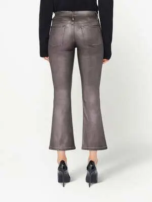 FRAME Mid-rise Cropped Trousers