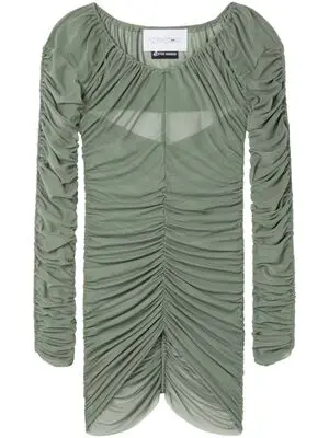 AZ FACTORY X Ester Manas Ruched Top - Green