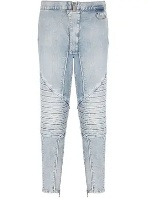 Balmain Mid-rise Cropped Skinny Jeans