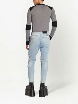 Balmain Mid-rise Cropped Skinny Jeans