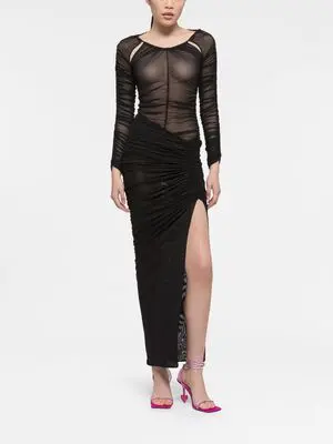 AZ FACTORY X Ester Manas Ruched Top - Black
