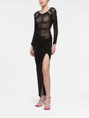 AZ FACTORY X Ester Manas Ruched Side-slit Skirt