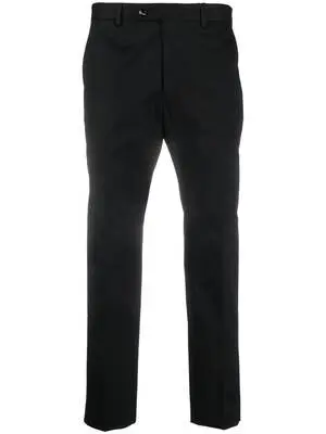 DELL'OGLIO Cropped Leg Trousers - Black