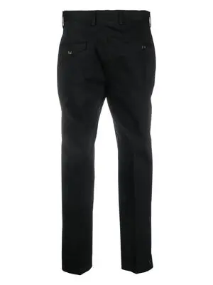 DELL'OGLIO Cropped Leg Trousers - Black
