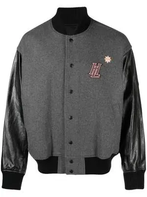 Helmut Lang Logo Varsity Bomber Jacket