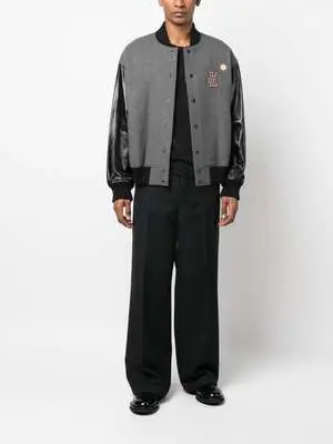 Helmut Lang Logo Varsity Bomber Jacket